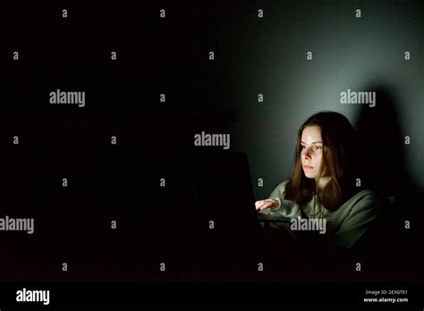 Night Study Laptop Hi Res Stock Photography And Images Alamy