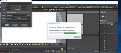 Opentoonz Raster Toonz Level Crash · Issue 2259 · Opentoonzopentoonz