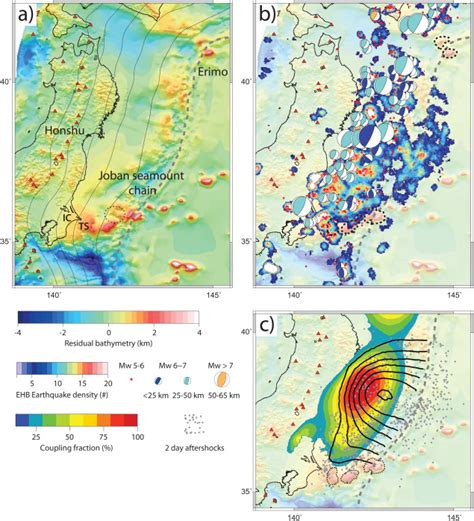 Residual Bathymetry For The Japan Subduction Zone Figure Nomenclature