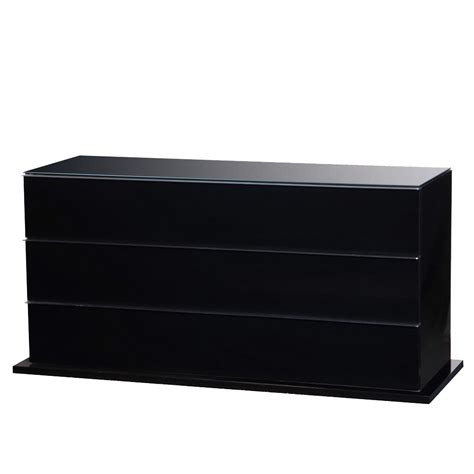 Sideboard Java Schwarz Hochglanz Drei Schubladen Schrank Info