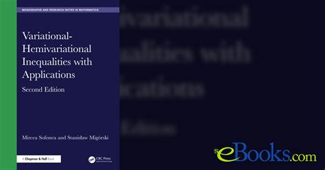 Variational Hemivariational Inequalities With Applications