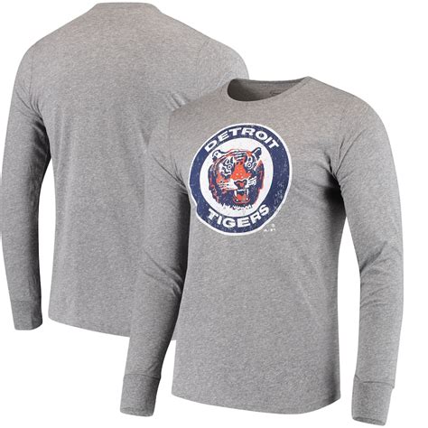 Mens Detroit Tigers Majestic Threads Heathered Gray Cooperstown