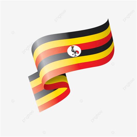 Uganda Flag Clipart Vector Uganda National Flag Illustration Vector