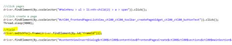 Java Selenium Automation Got Error When Trying To Fill A Field