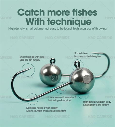 Lead Free Bass Fishing Terminal Tackel Fluo Colors Tungsten Ball Jig