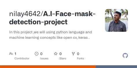 Github Nilay4642ai Face Mask Detection Project In This Project We