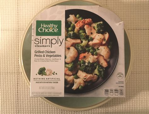 Healthy Choice Grilled Chicken Pesto And Vegetables Review Freezer Meal