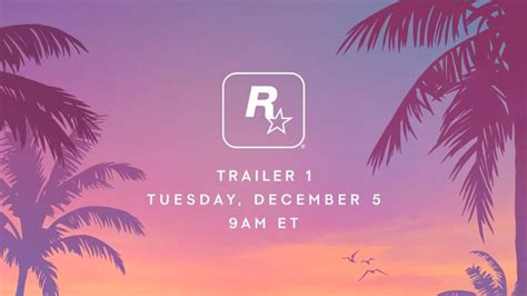 Rockstar Games Will Drop The First Trailer Of Grand Theft Auto 6 On 5th