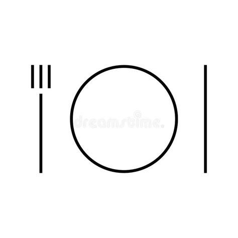 Minimal Cutlery And Tableware Vector Icon Eps 10 Outline Illustration