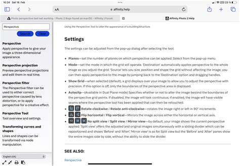 Affinity Photo Perspective Tool Not Working V2 Bugs Found On Macos