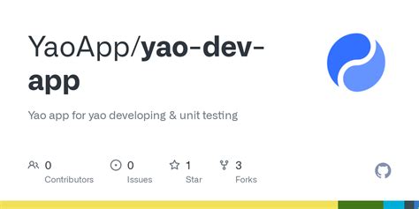 Github Yaoapp Yao Dev App Yao App For Yao Developing Unit Testing