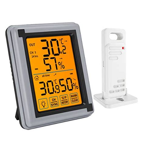 Brifit WA40 Indoor Outdoor Thermometer Humidity Monitor Wireless