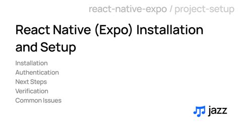 React Native Expo Installation And Setup Jazz