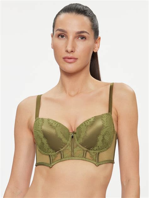 Hunkemöller Biustonosz Z Fiszbiną Amelie Pd Ll 203523 Zielony Modivo Pl