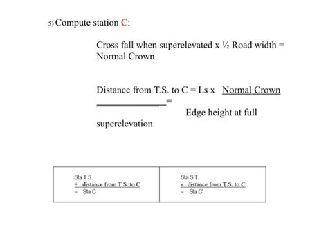 Solved Superelevation Computations Example Given A Chegg