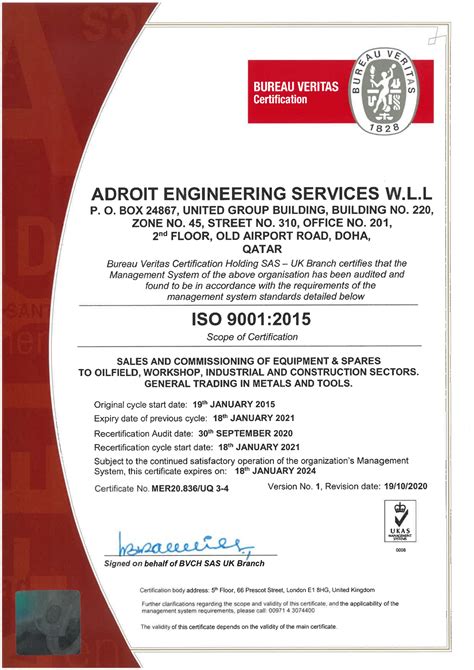 AES Group Of Companies Is ISO 9001 2015 Certified