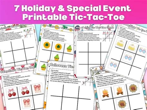 Printable Tic Tac Toe The Peculiar Green Rose