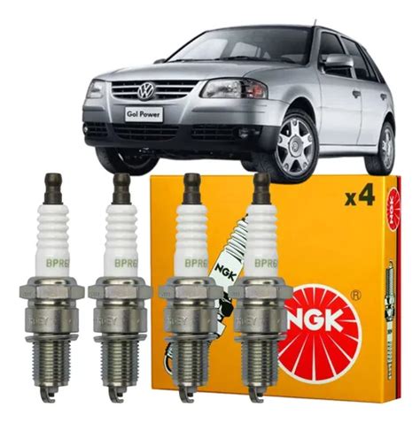 Bujias Gol Power 16 8v Polo Saveiro Volkswagen Country Ngk Kit Combo 4