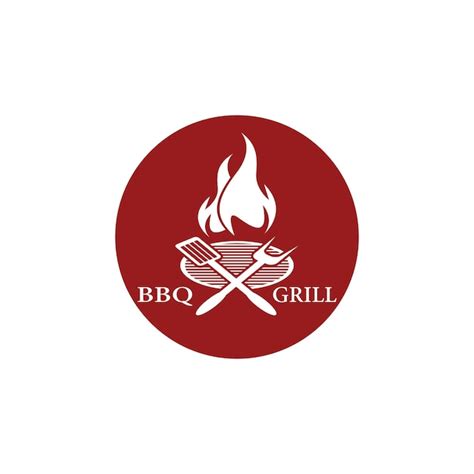 Premium Vector Barbeque Grill Icon Vector Template Illustration
