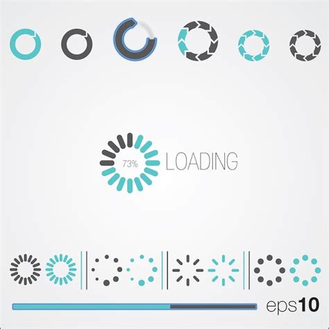 Premium Vector Loading White Background