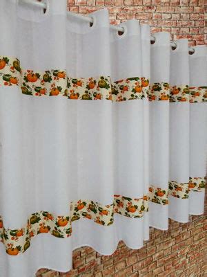 CORTINA DE COZINHA BARRADINHO 2m x 1 50m Maçã Elo7