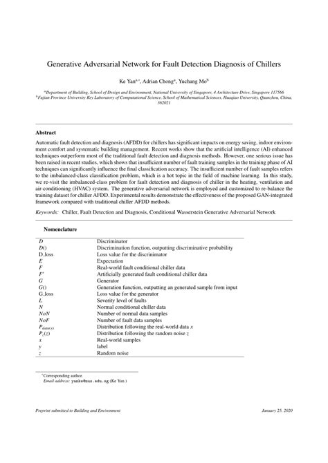 pdf generative adversarial network for fault detection diagnosis of