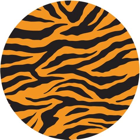 Tiger Pattern Design Circle Sailboard Backdrop Partyrama