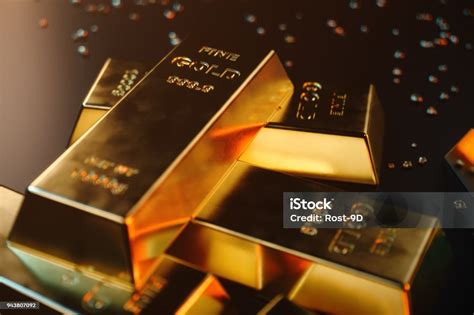 3d 일러스트 클로즈업 골드 바 금 바 1000 그램 부와 예비의 개념의 무게 비즈니스 및 금융 성공의 개념 3차원 형태에 대한