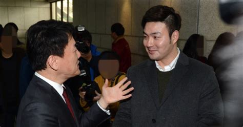 포토 이장석 대표 박병호의 멋진 활약을 기대하며