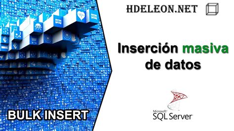 Inserción Masiva De Datos Bulk Insert En Sql Server Youtube