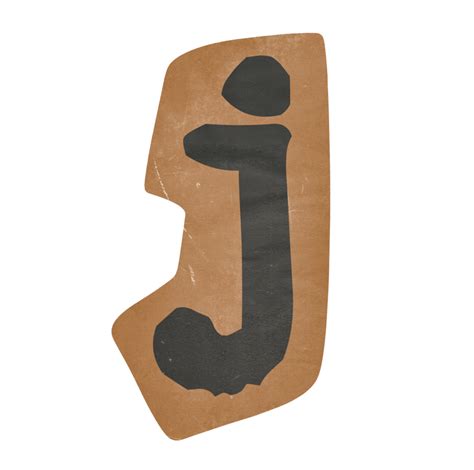 Vintage Typewriter Alphabet Letter J 18796682 Png