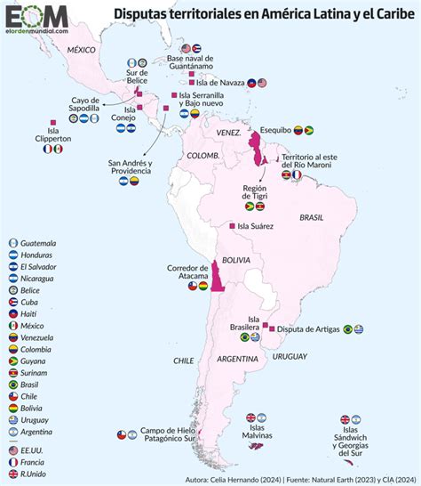 Las Disputas Territoriales En América Latina Y El Caribe Mapas De El