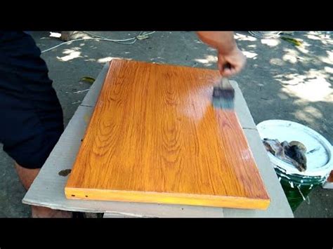 PAANO MAG VARNISH GAMIT ANG LATEX NA PINTURA HOW TO VARNISH USING