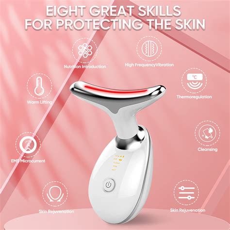 New Ems Micro Current Heat Vibration Skin Tighten Massager Wrinkle