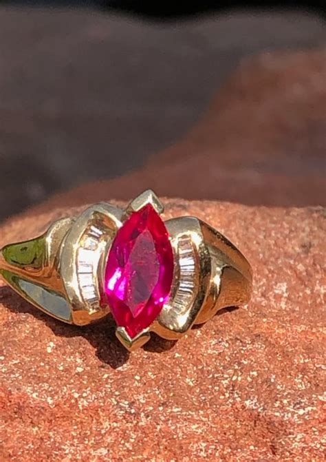 Diamond And Genuine Ruby Gem