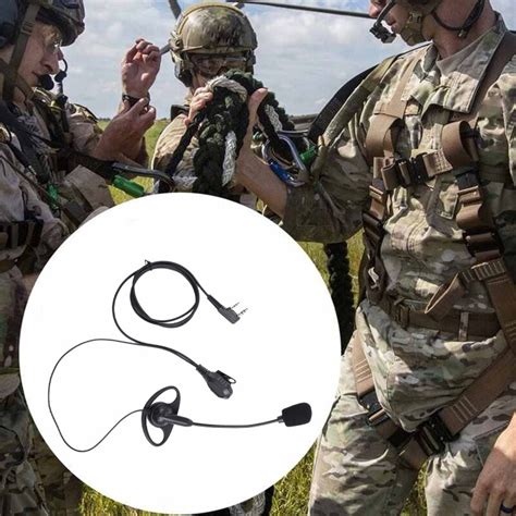 2022 D Shape Loop Ring Earpiece Surveillance Radio Vicedeal