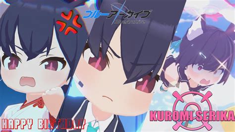 Blue Archive Kuromi Serika Birthday Youtube