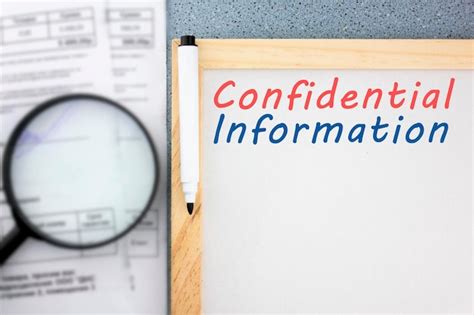 El Concepto De Datos De Información Confidencial Las Palabras
