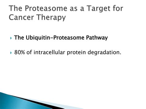 Proteasome Inhibitors In Treatment Of Multiple Myeloma Ppt