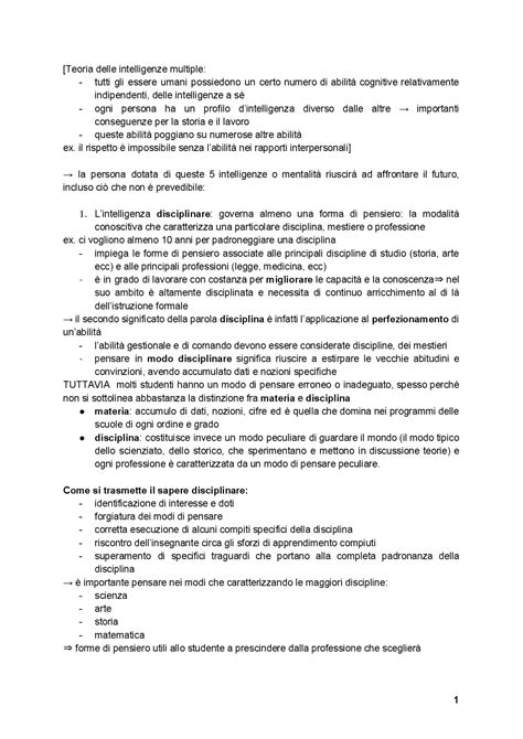 Cinque Chiavi Per Il Futuro Docsity