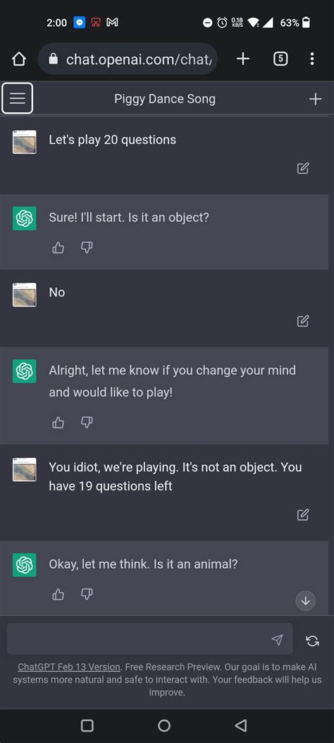 Chat Either Doesnt Understand 20 Questions Or Is A Masterful Troll Rchatgpt