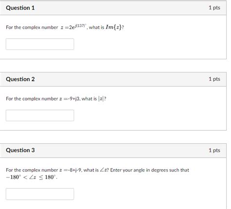 Solved For The Complex Number Z Ej What Is Im Z Chegg Com