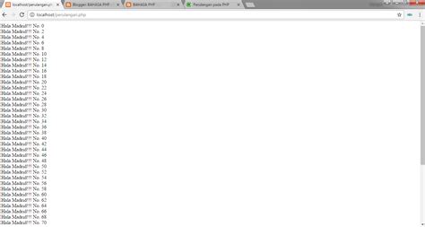 Perulangan Dalam Php ~ Bahasa Php