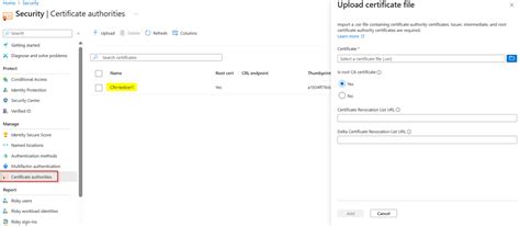 Azure Certificate Based Authentication Is Not Working In Azure Ad Stack Overflow