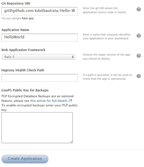 Set Up Your Application And Environment Engine Yard Support