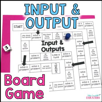 Input Output Tables Evaluate Expressions Game Numerical Patterns Activity