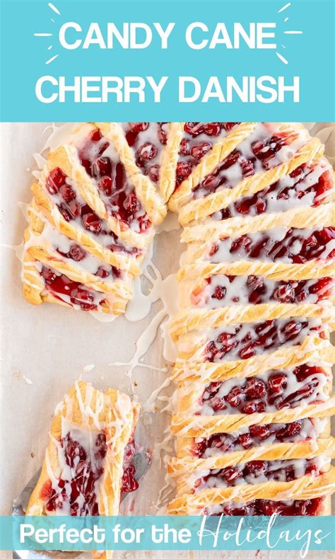 Candy Cane Cherry Cream Cheese Danish Recipe Christmas Food Sweet Breakfast Christmas