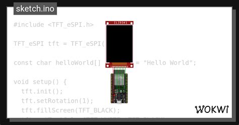 Esp32 Tft Interface Wokwi Esp32 Stm32 Arduino Simulator