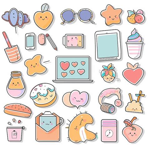 2000 Cute Things Stickers Pictures