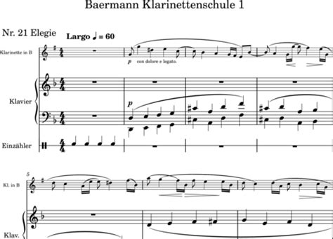 Andante Con Moto Nr 15 Op 63 Carl Baermann Noten Zum Download